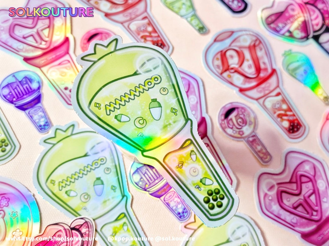 Mamamoo Boba Light Stick Holographic Decal Laptop & Car Vinyl Decals ...