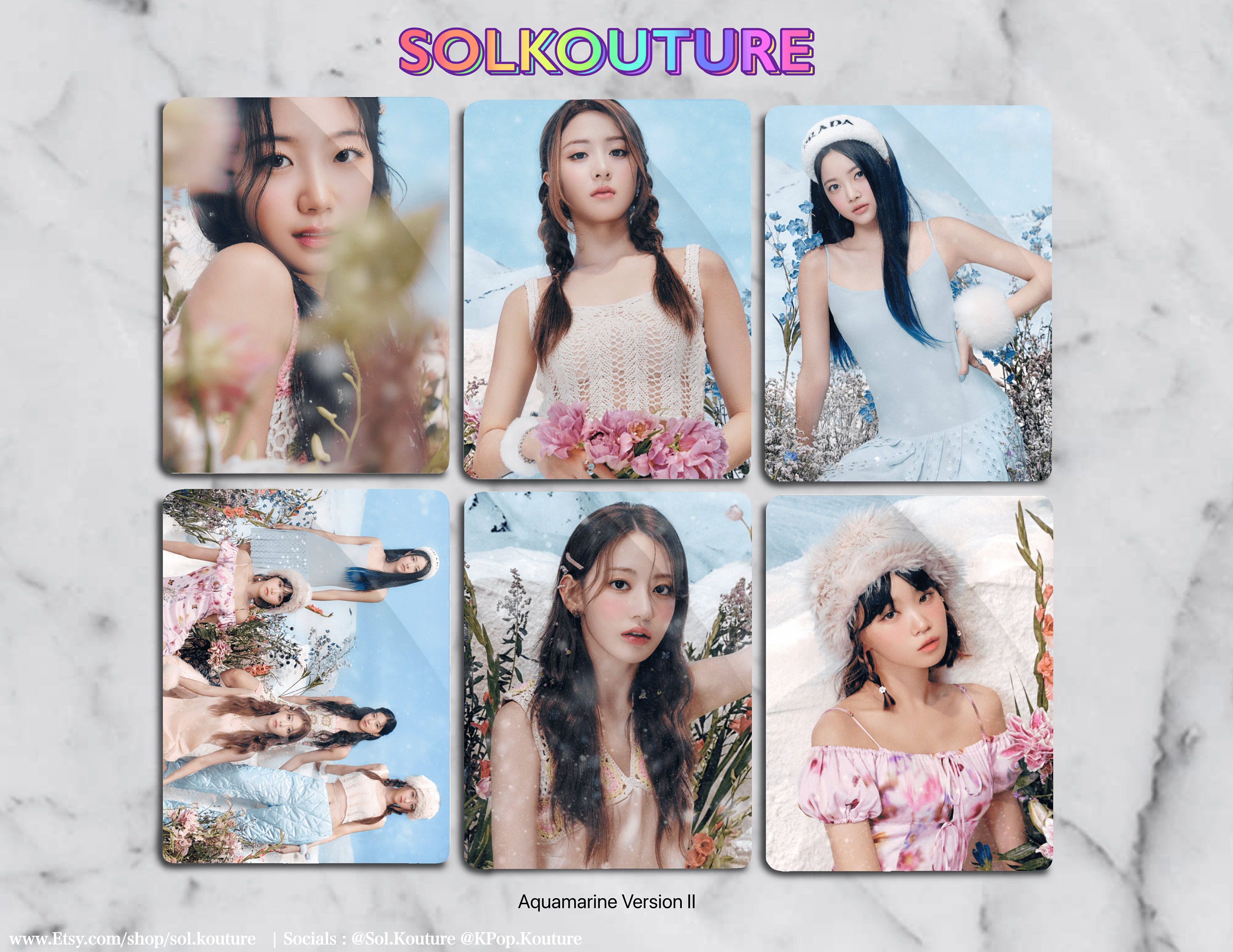 LE SSERAFIM ANTIFRAGILE Kpop Photocards Aquamrine - Etsy