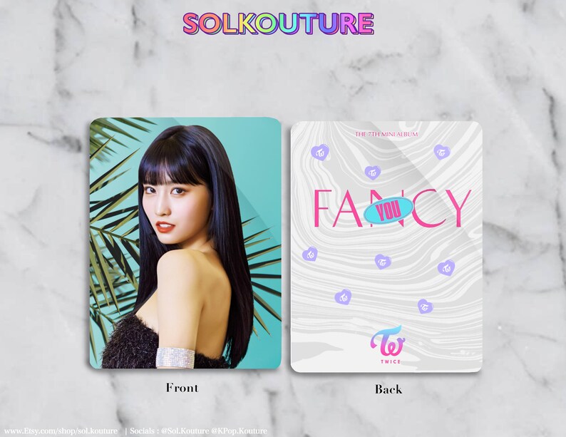 TWICE Fancy Kpop Photocards With Freebies - Etsy