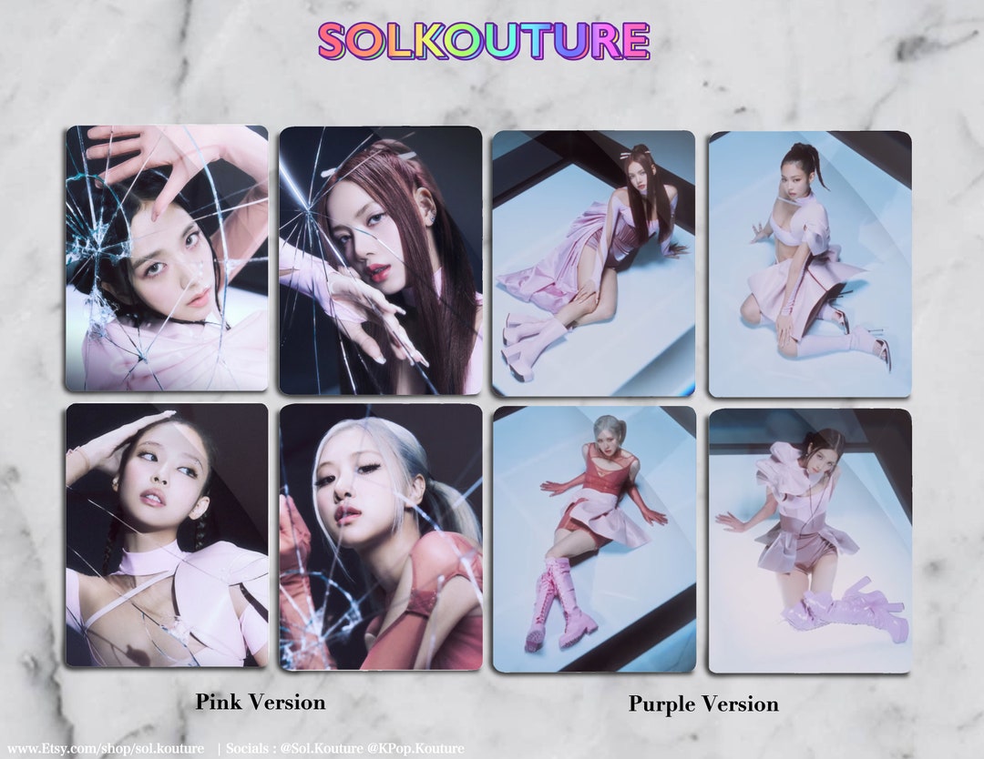 Blackpink Born Pink Pink Venom Pink Version Kpop Photocards With ...