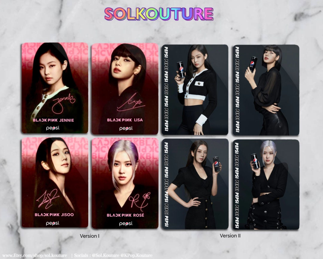 Blackpink Soda Collab Kpop Photocards With Freebies - Etsy