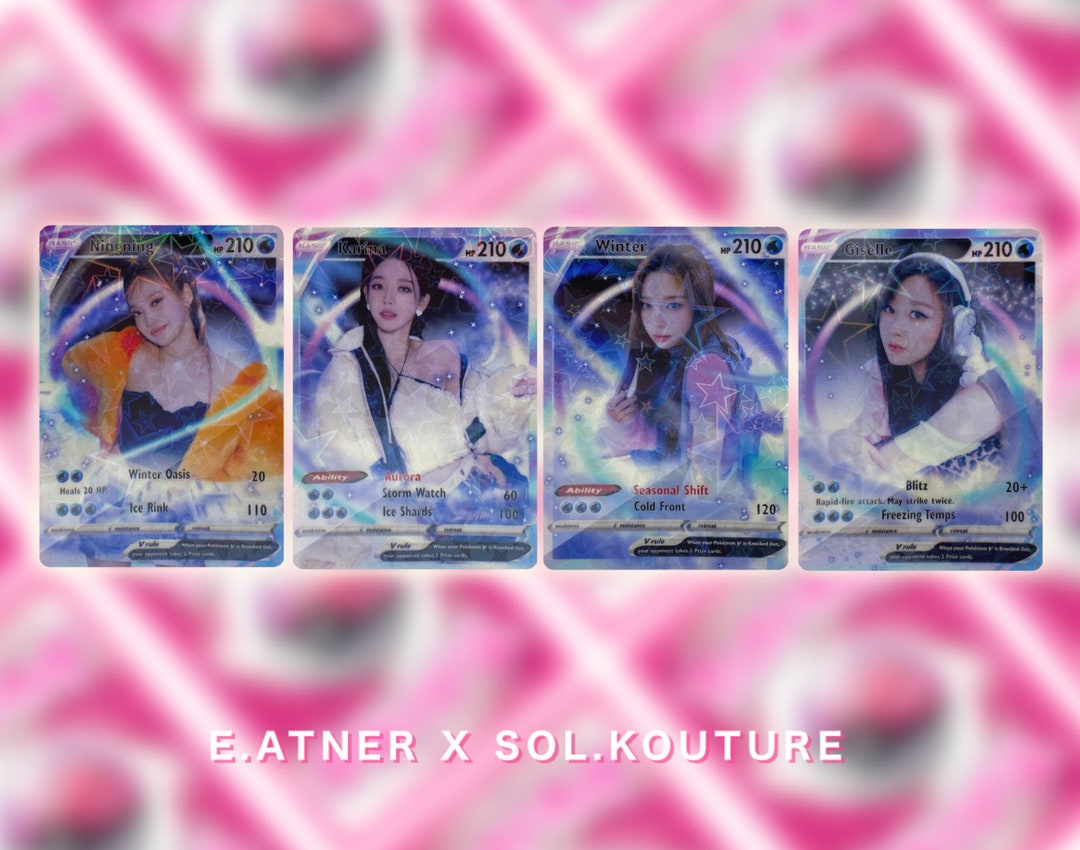 Aespa Holo Idol Trading Cards Holiday Wish Freebies Included - Etsy