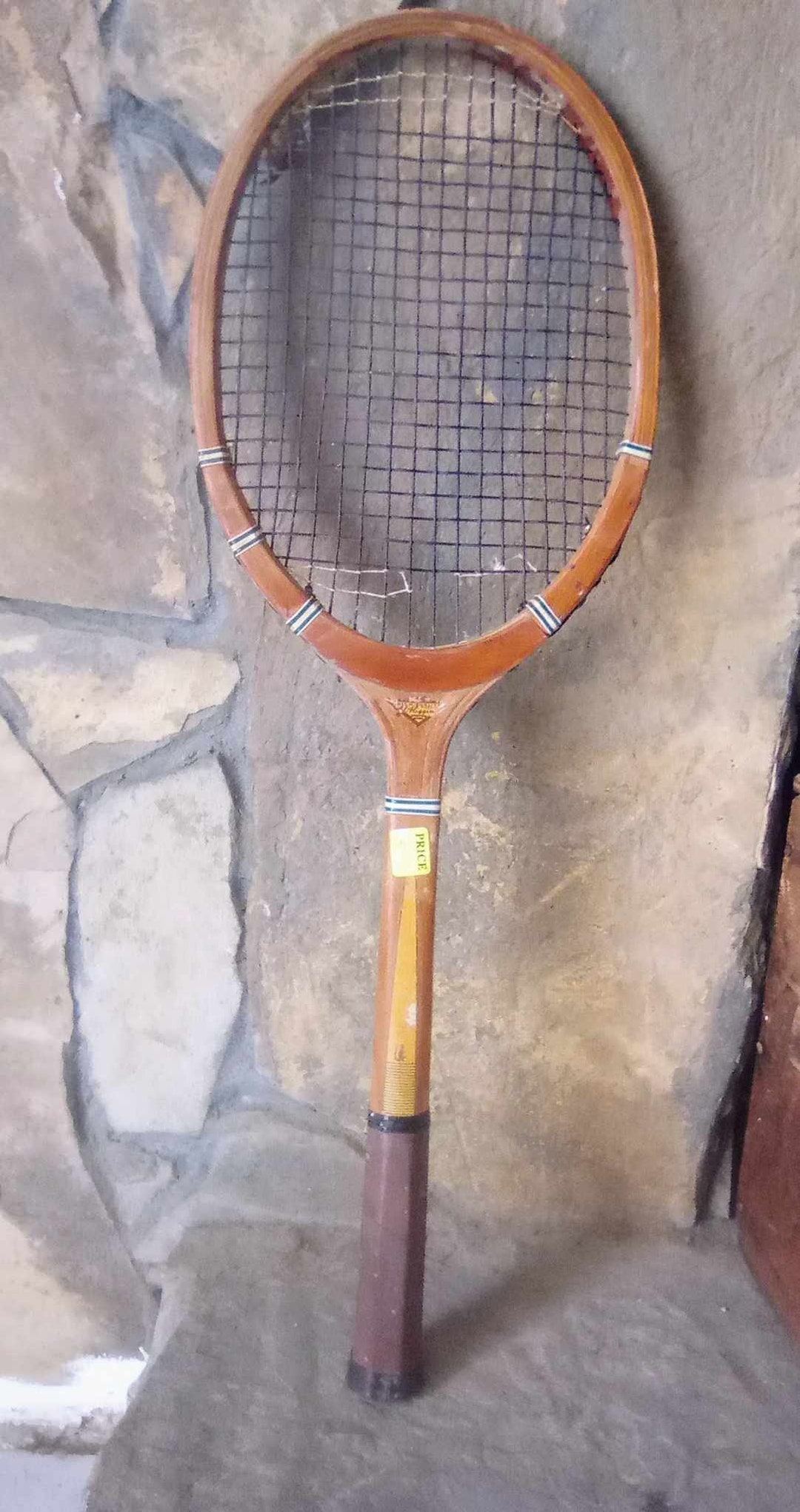 Vintage 1970s Wooden Blue Ribbon Tennis Racket - Etsy