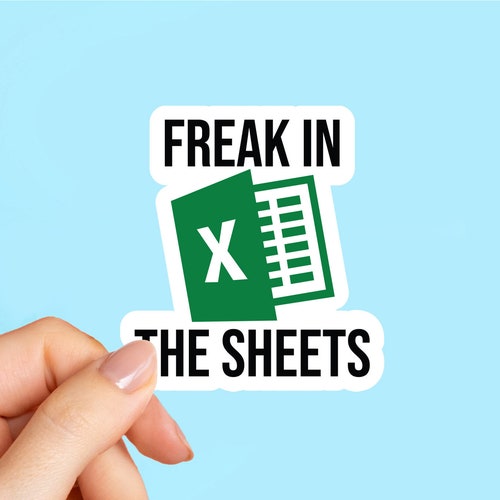 Holographic Sticker Funny Sticker Microsoft Excel Freak - Etsy