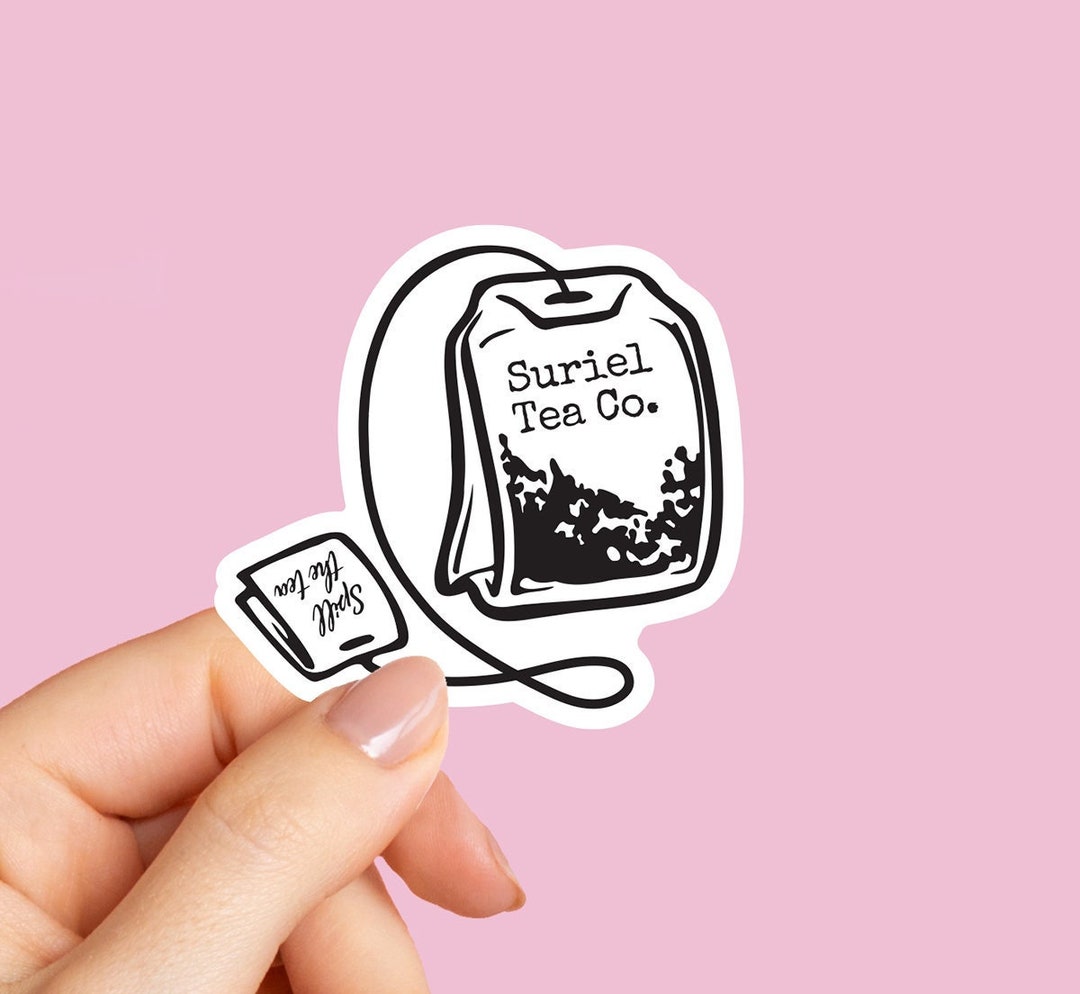 Suriel Tea Co. Sticker, Tea Bag Sticker, Fantasy Sticker, ACOTAR ...