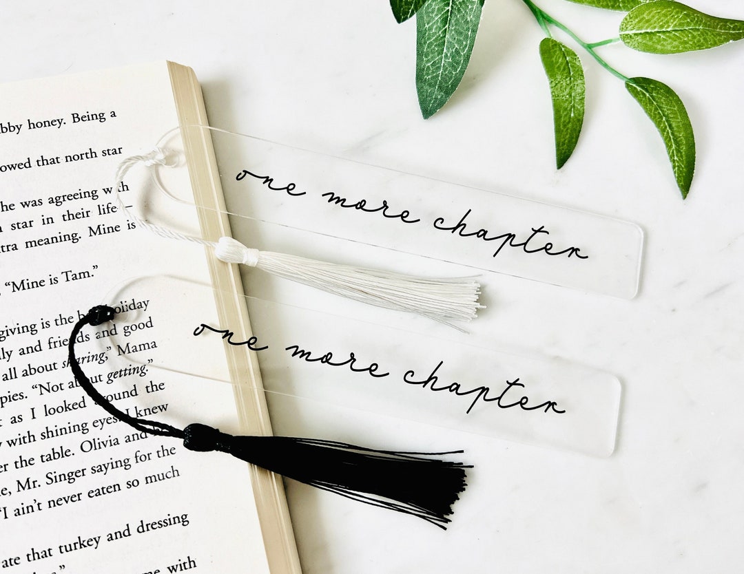 One More Chapter Bookmark | Book Lover Gift | Avid Reader | Book Club ...