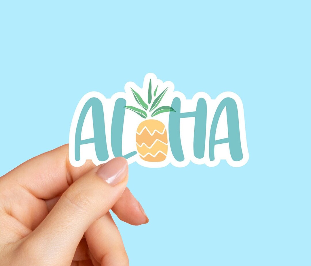Aloha Sticker, Hawaii Souvenir Waterproof Sticker, Hawaii Sticker ...