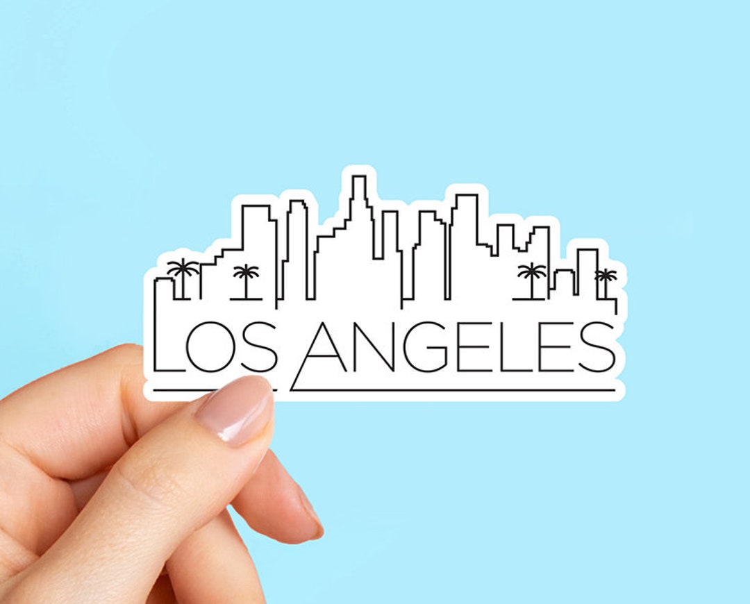 Los Angeles Sticker, California Sticker, Skyline Stickers, City ...
