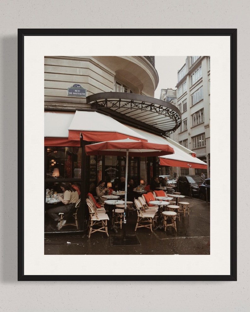 Art Print of Paris Sidewalk Cafe Photography French Bistro , Paris ...
