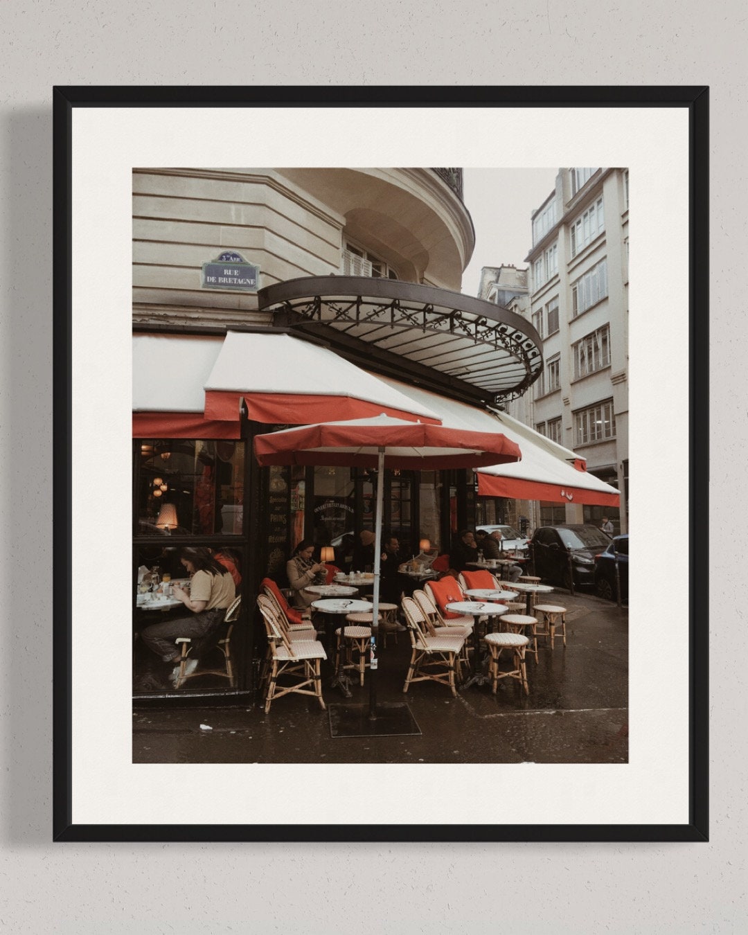 Art Print of Paris Sidewalk Cafe Photography | French Bistro , Paris ...