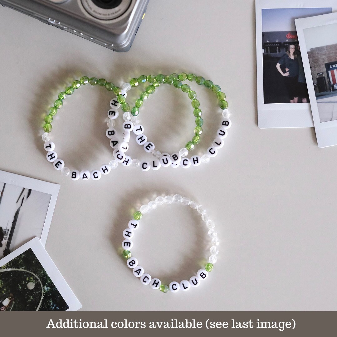 The Bach Club Bachelorette Party Favor Bracelets, Beaded Matching ...