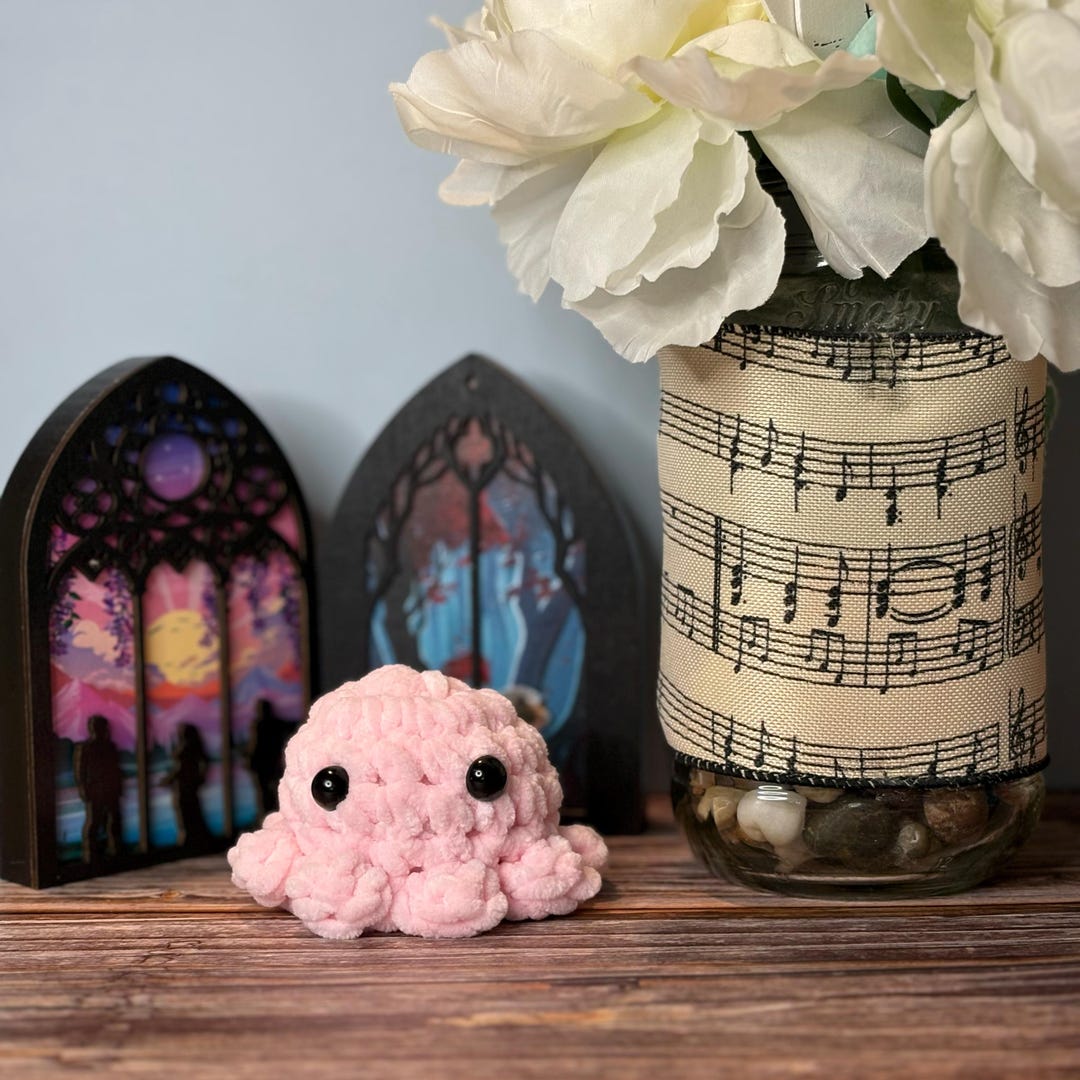 Mini Pink Octo Plushie, Amigurumi Plushie, Cute Octo, Gift for Kids ...