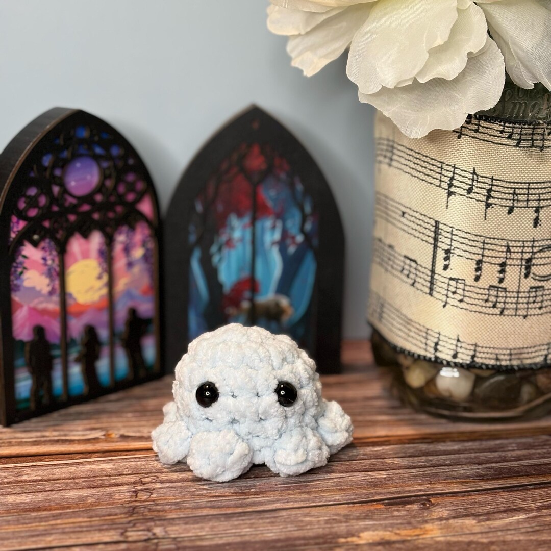 Mini Light Blue Octo Plushie, Amigurumi Plushie, Cute Octo, Gift for ...