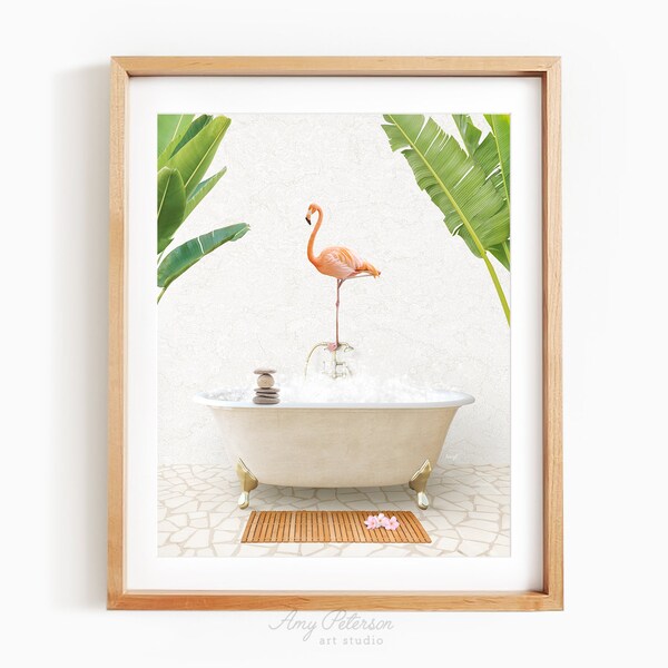 Flamingo Bathroom - Etsy