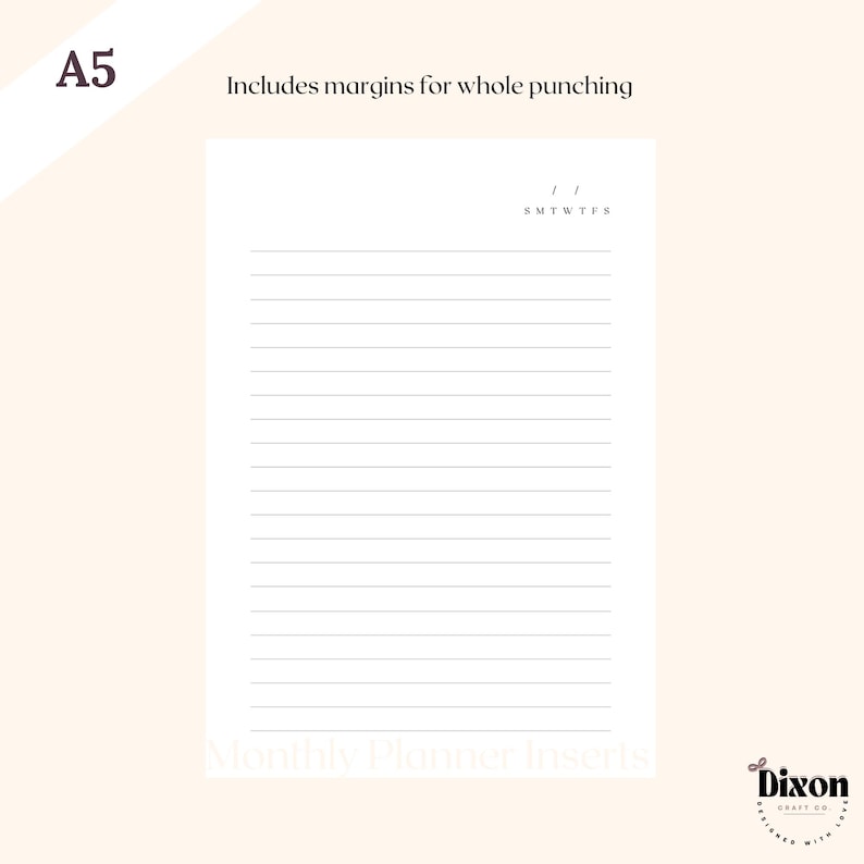 A5 Notes Planner Inserts | Printable Notes Pages | Instant Download - Etsy