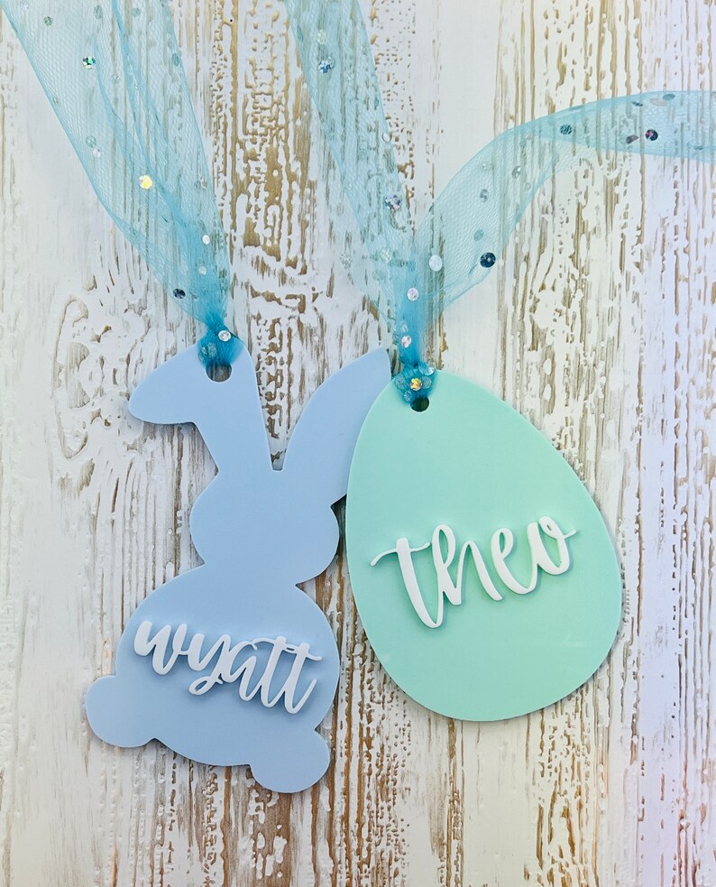 Acrylic Easter Tags - Etsy