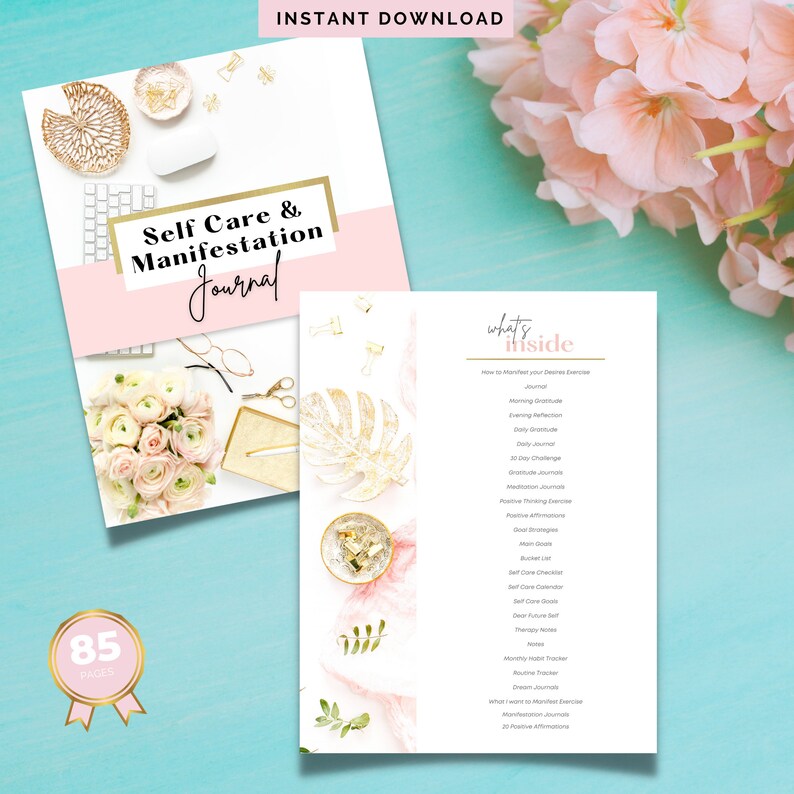 Manifestation Planner Mental Health Self Help Journal - Etsy