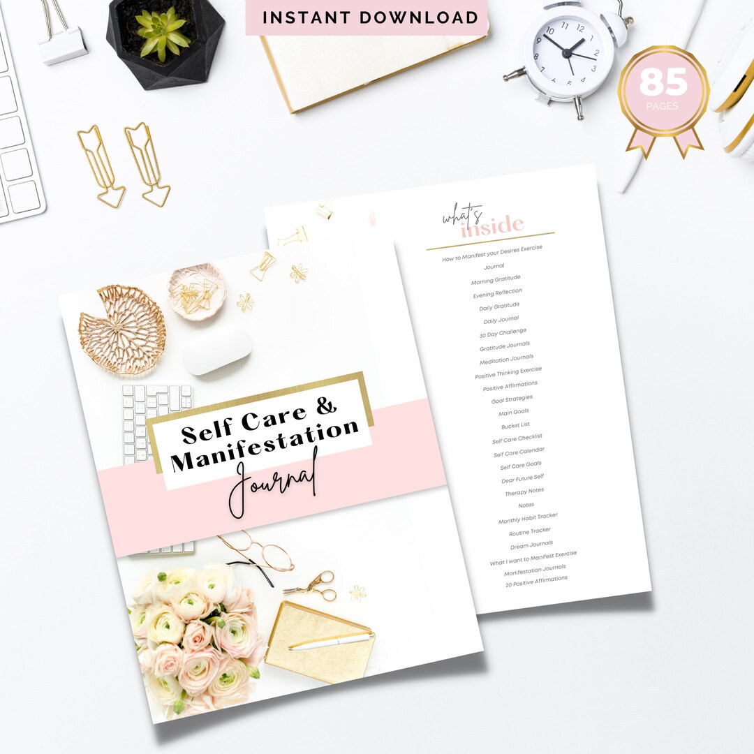 Manifestation Planner, Mental Health, Self Help Journal, Manifestation ...