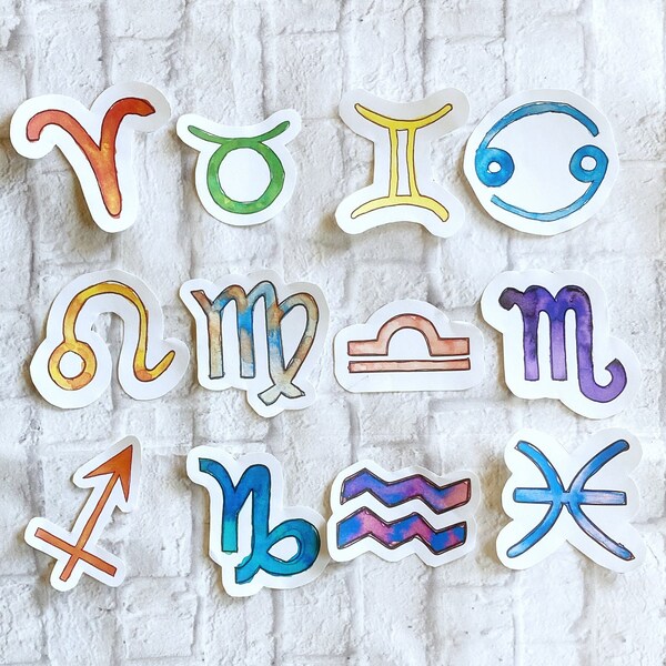 Zodiac Rising Sign Sticker - Etsy