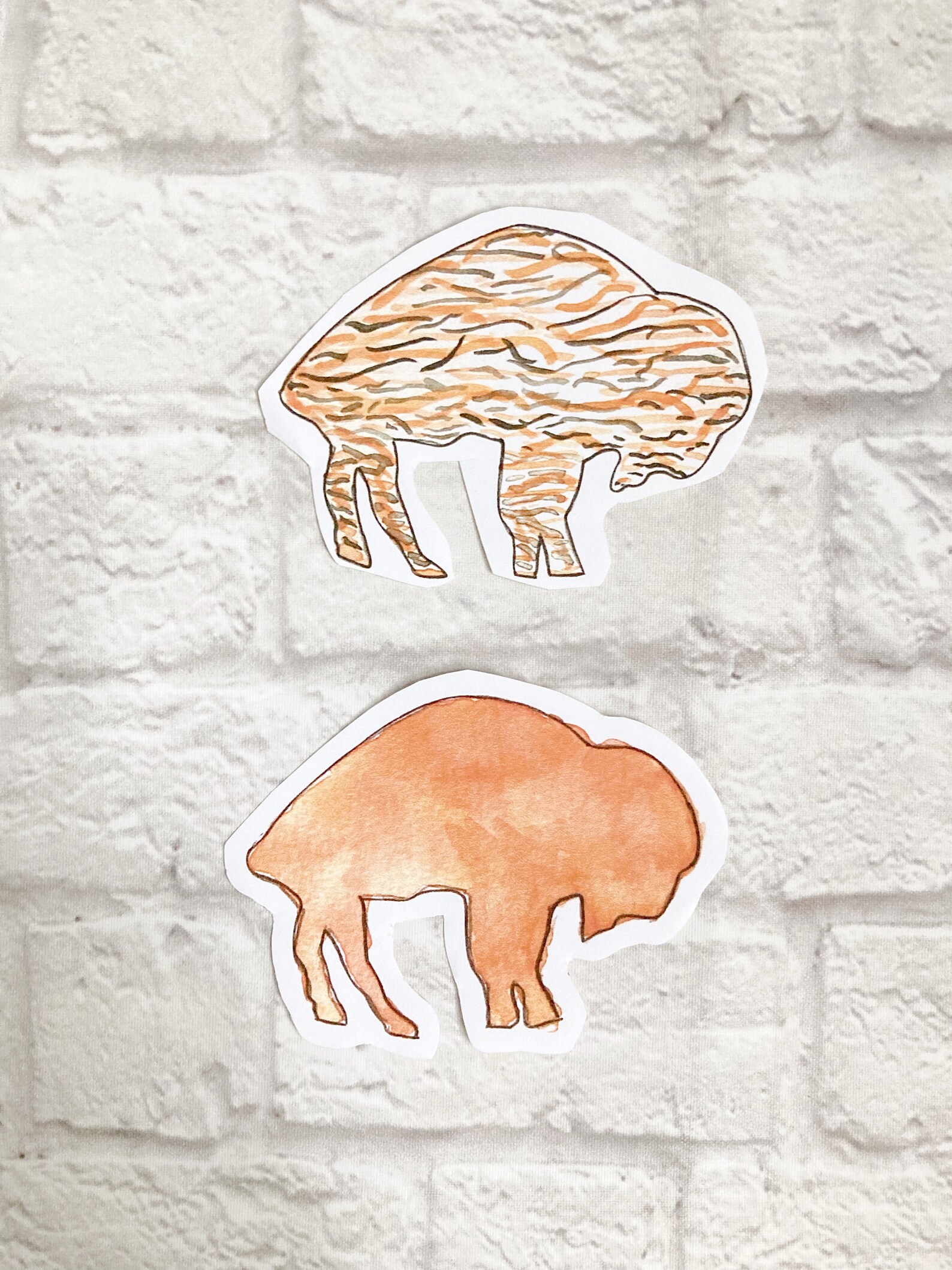 Buffalo Decal, Vinyl Sticker, Buffalo Love Sticker, Standing Buffalo ...