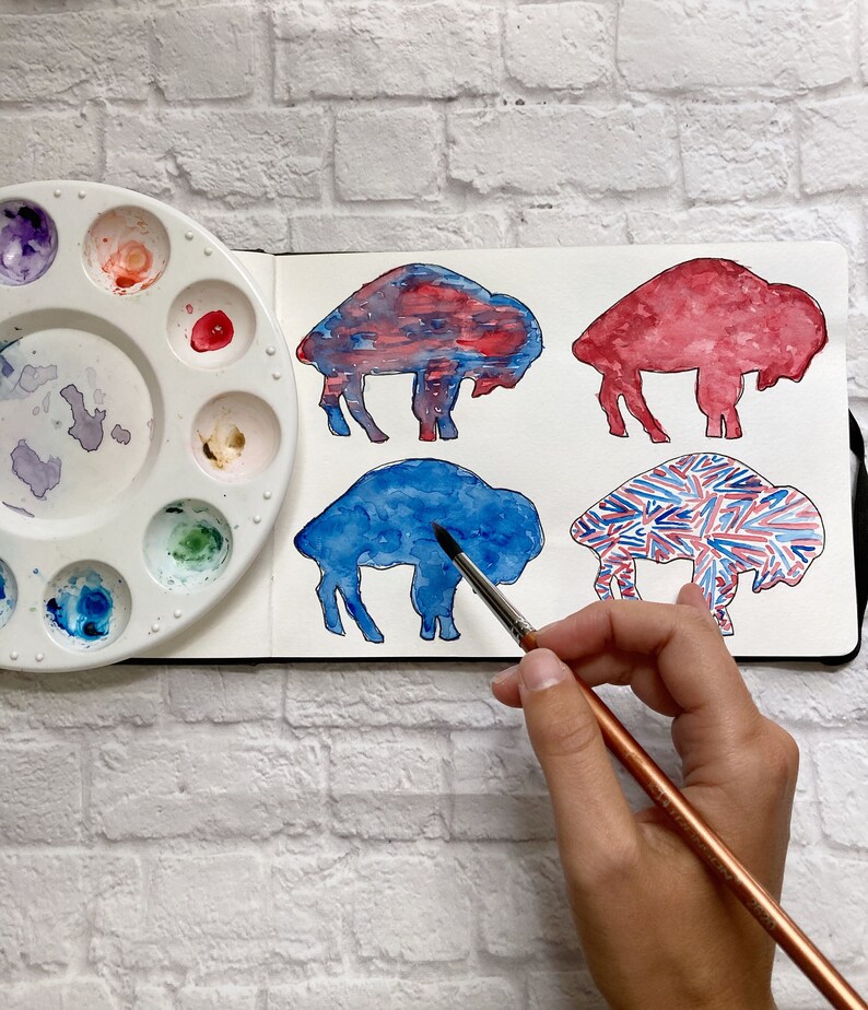 Buffalo Decal, Vinyl Sticker, Buffalo Love Sticker, Standing Buffalo ...