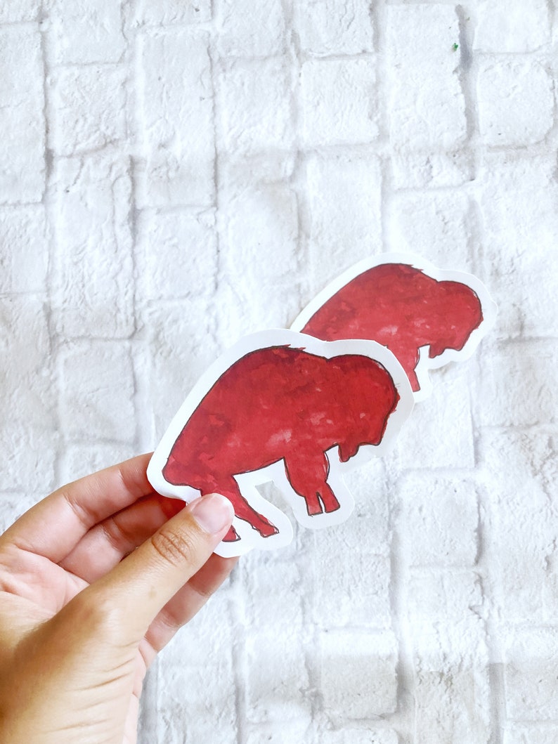Buffalo Decal, Vinyl Sticker, Buffalo Love Sticker, Standing Buffalo ...