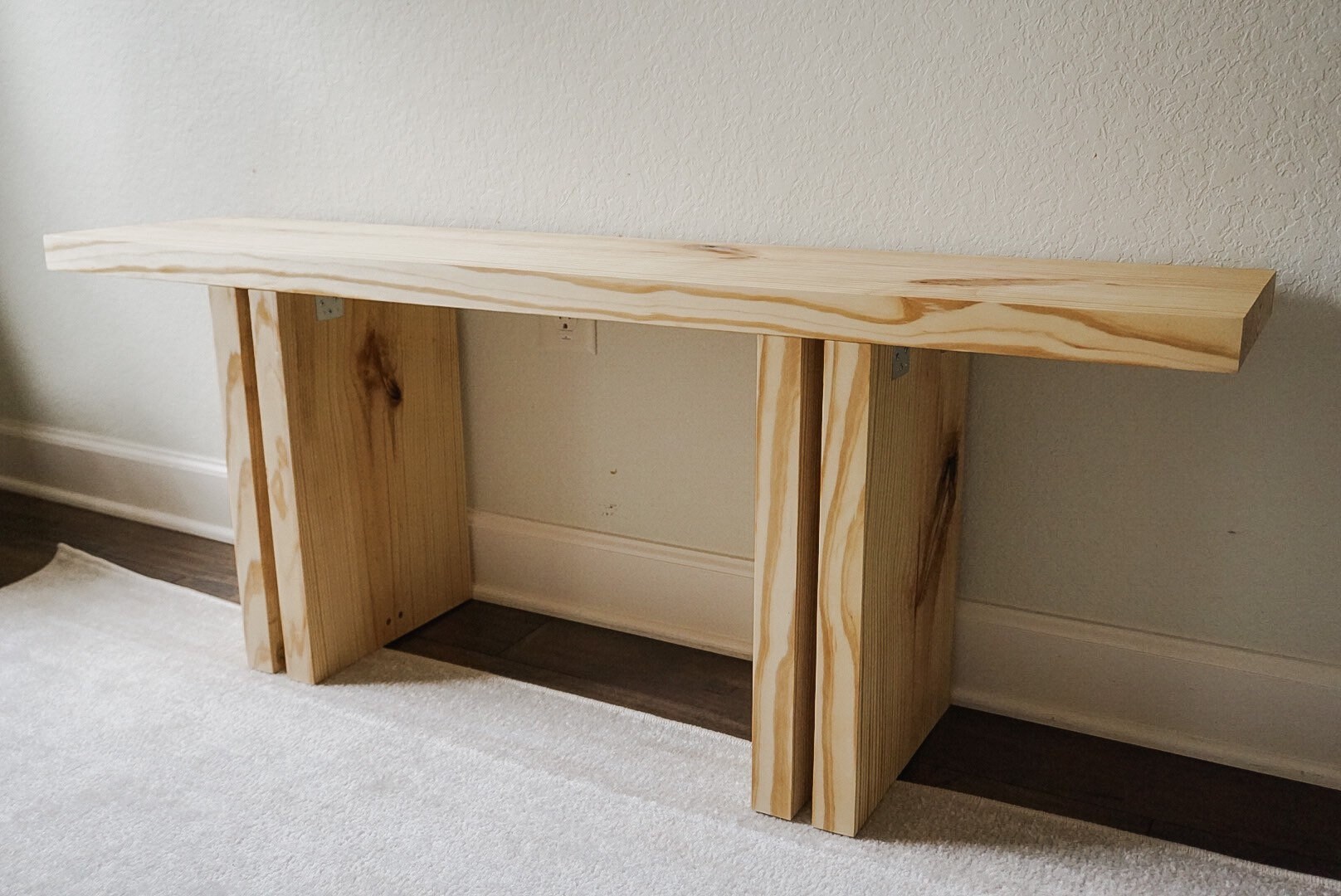 Mid-century Modern, Entry Way Bench, Outdoor Bench, Solid Wood Bench ...