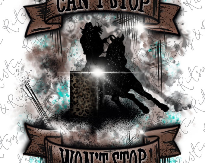 Barrel Racer Sunset 4 Sublimation Design Downloads PNG Print File for ...