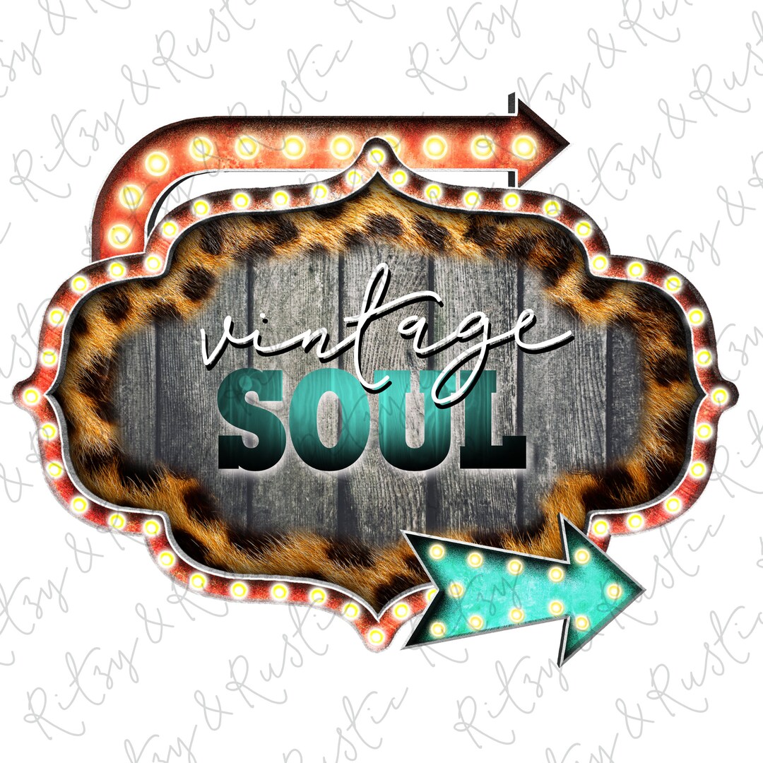 Vintage Soul - Sublimation Design Downloads - PNG Print File for ...