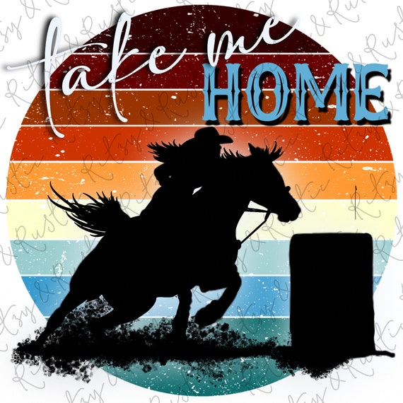 Barrel Racer Sunset 1 Sublimation Design Downloads PNG - Etsy