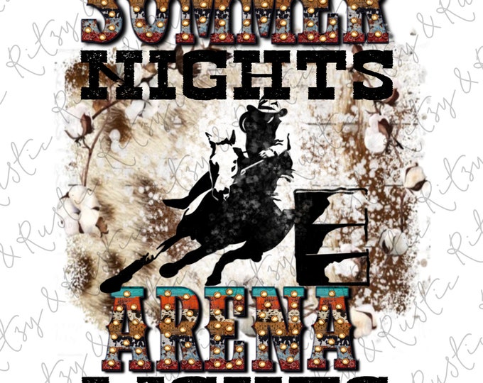 Barrel Racer Sunset 4 Sublimation Design Downloads PNG Print File for ...