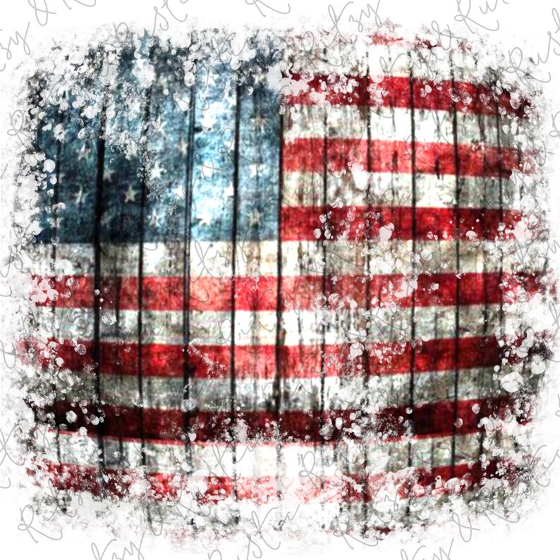 Rustic USA Flag American Flag PNG - Digital Download, Sublimation ...
