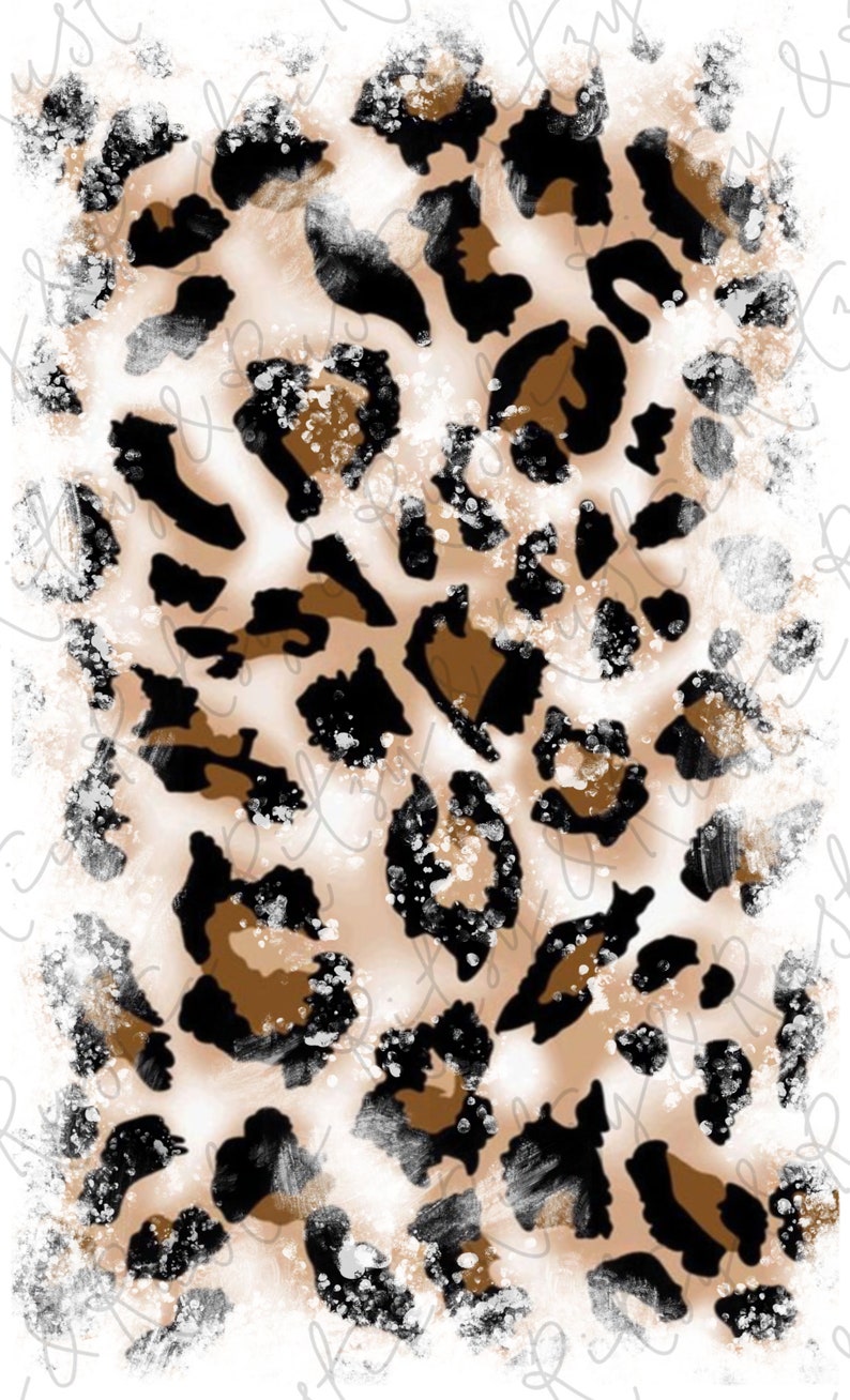 Leopard Print 1 Soft Edge PNG, Digital Download, Sublimation Design ...