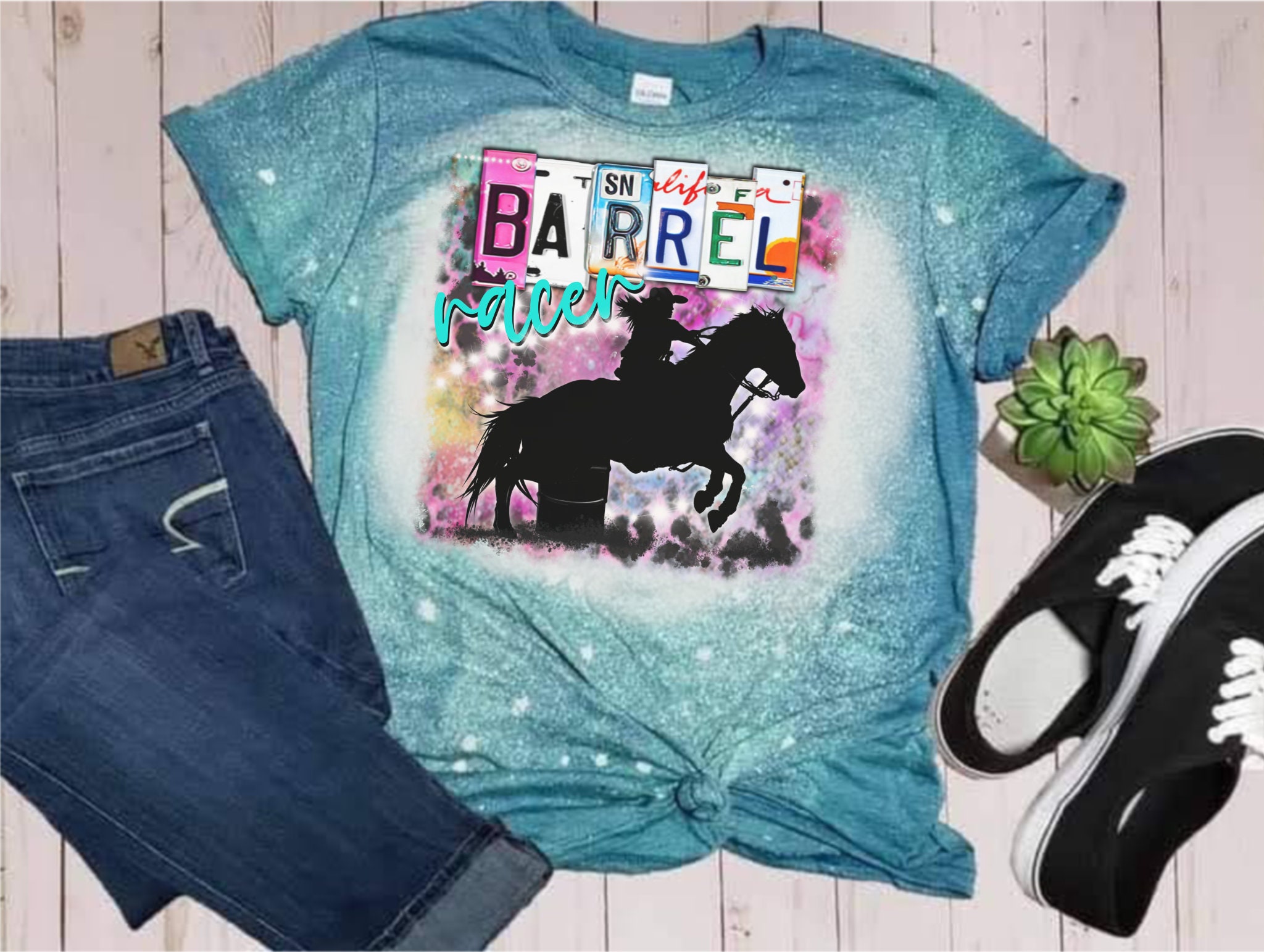 Barrel Racer - California License Plate - Sublimation Design Downloads ...