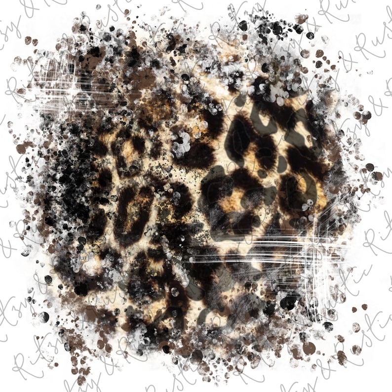 Western Distressed Leopard Print PNG, Digital Download, Sublimation ...