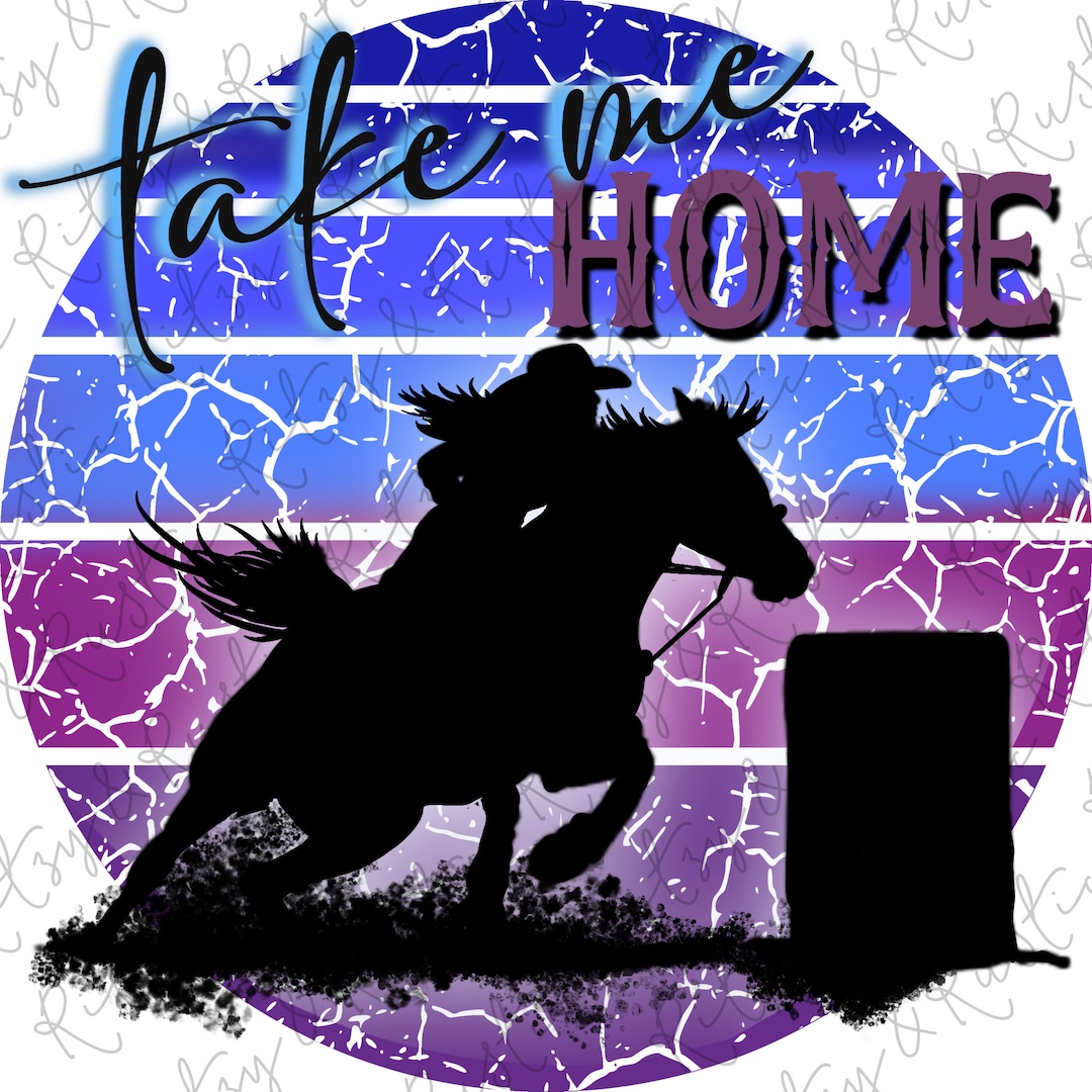 Barrel Racer Sunset 5 - Sublimation Design Downloads - PNG Print File ...