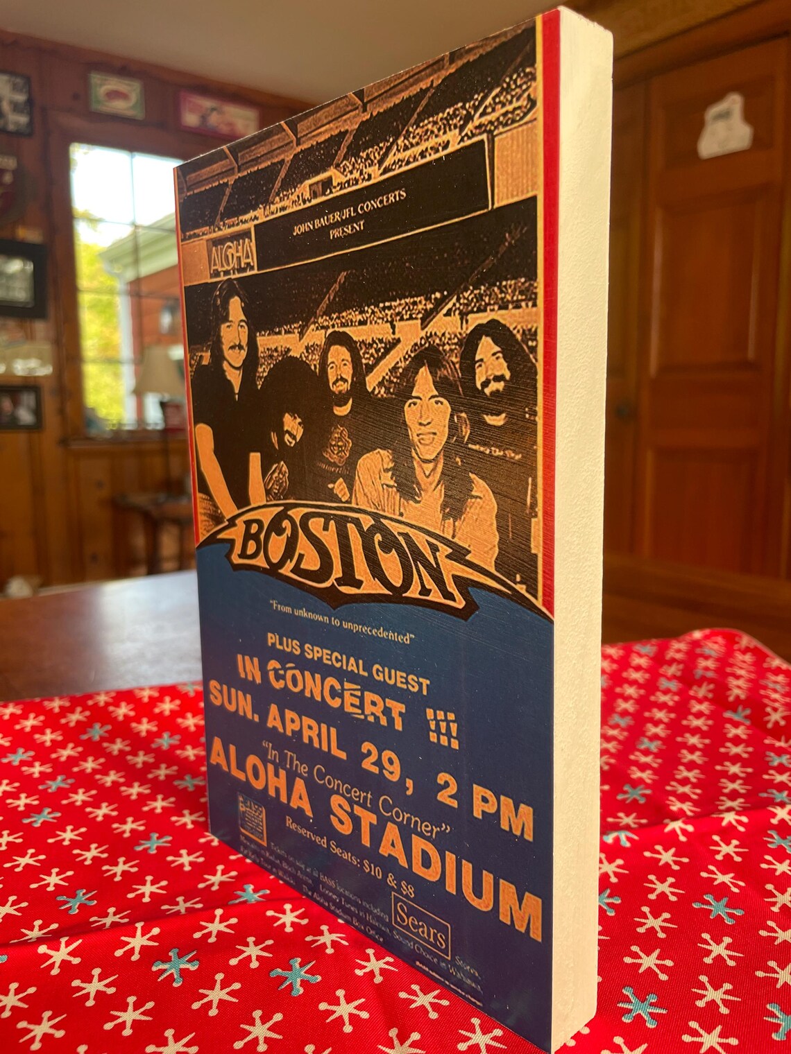 Concert Poster of the Band Boston From Their Aloha Stadium Concert ...
