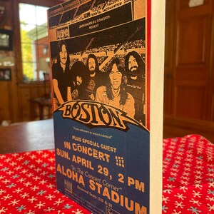 Concert Poster of the Band Boston From Their Aloha Stadium Concert ...