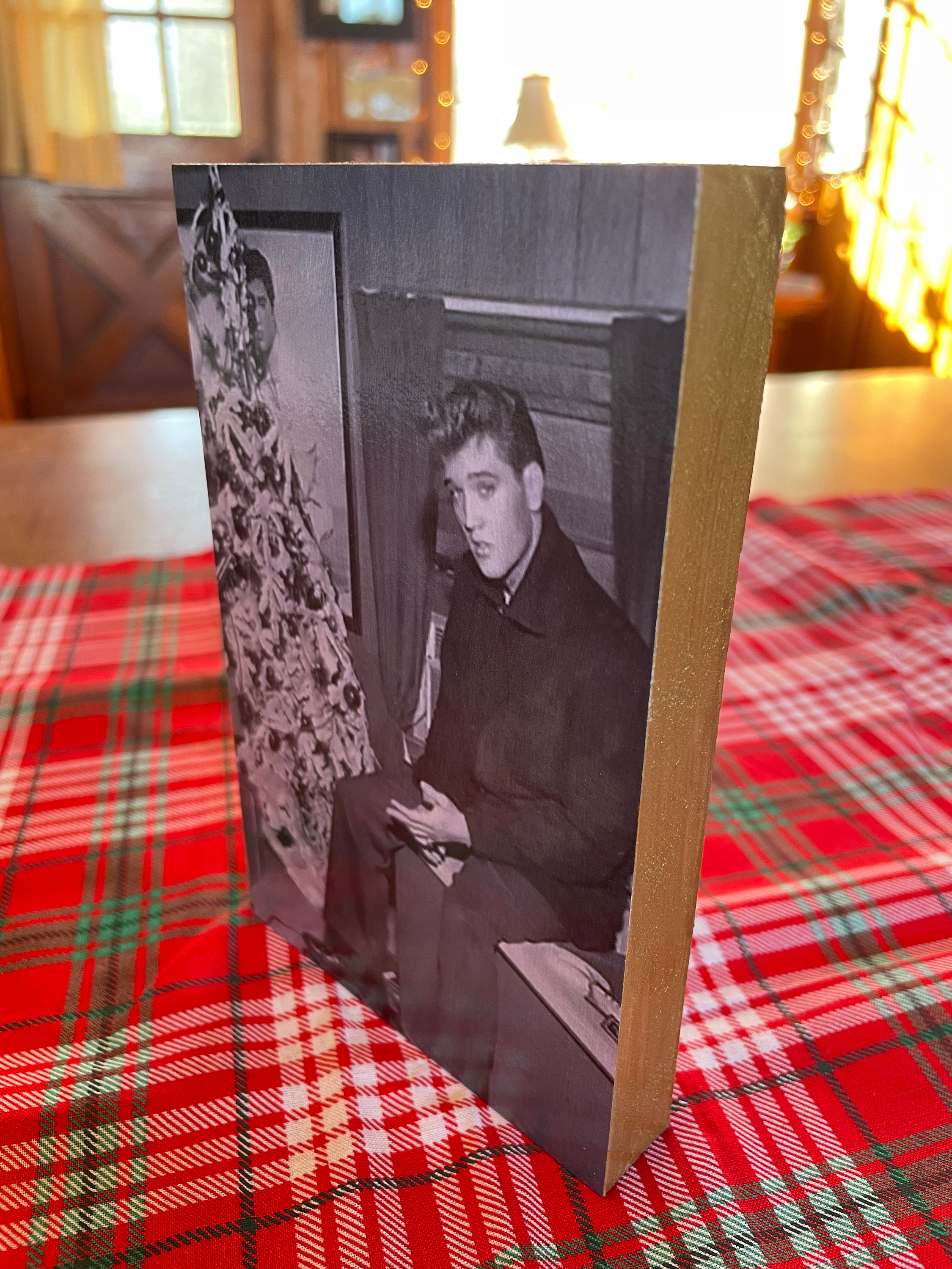Great Image of Elvis Presley Sitting on A Desk Next to A - Etsy