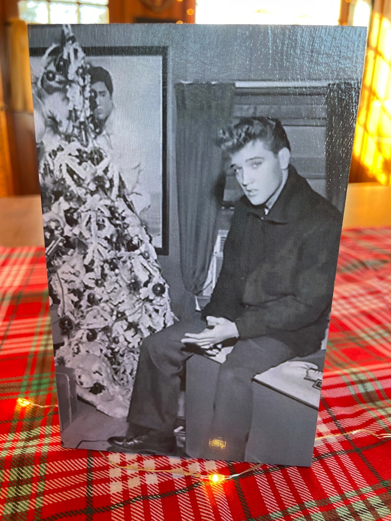 Great Image of Elvis Presley Sitting on A Desk Next to A - Etsy