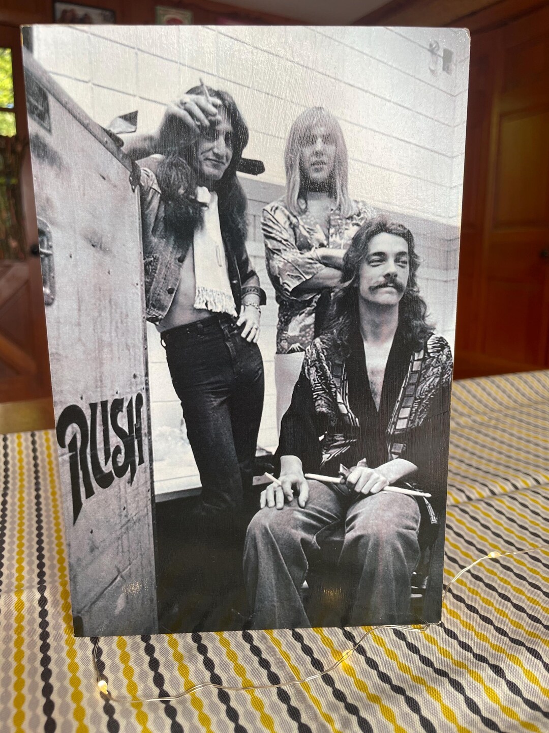 Incredible Image of the Band Rush Showing Geddy Lee, Alex Lifeson, Neil ...