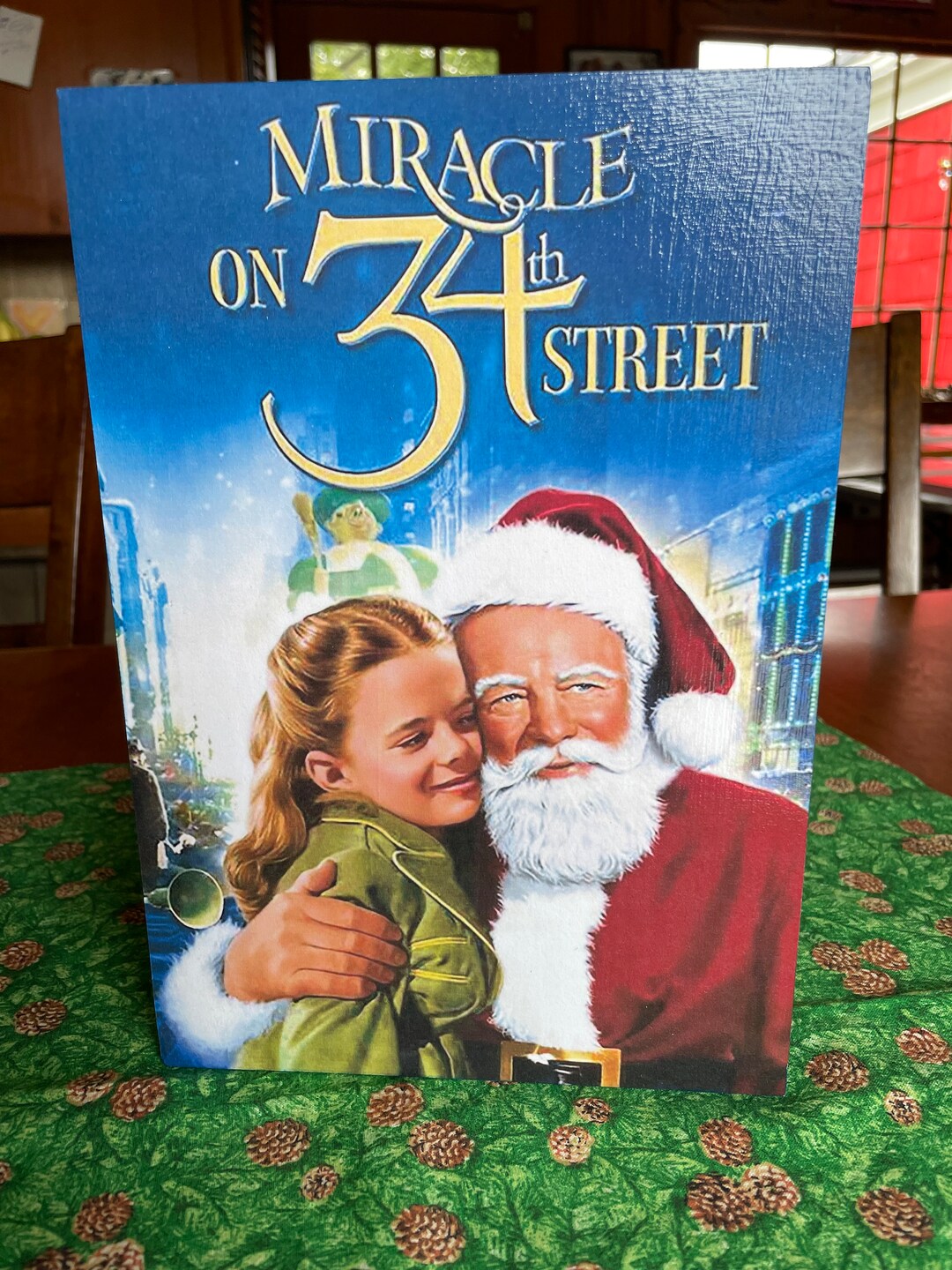 Miracle on 34th Street Movie Vivid Image Handmade on Upcycled Pine Wood ...