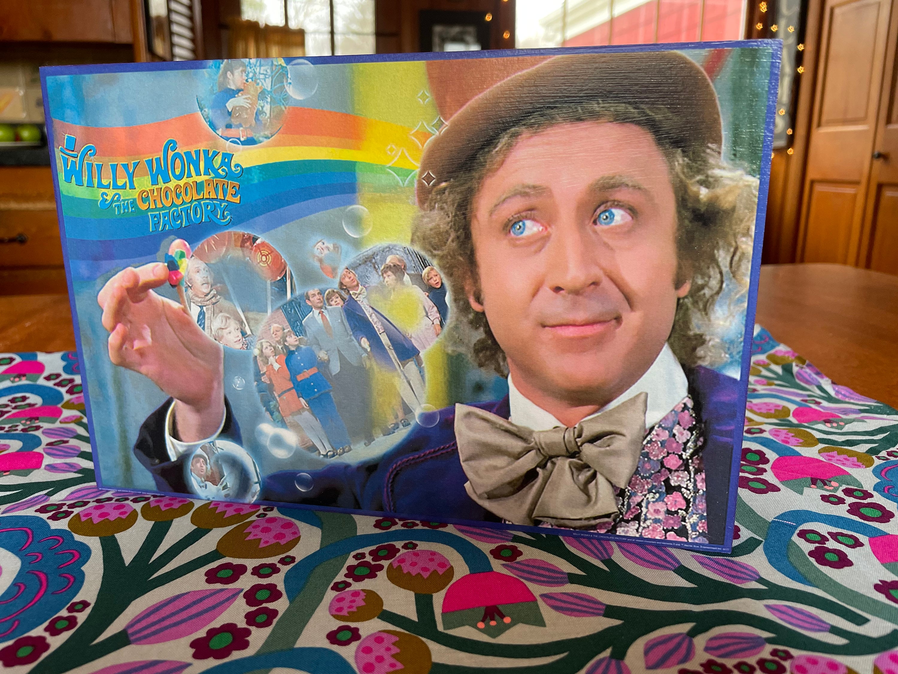 Whimsical Willy Wonka and the Chocolate Factory Movie Poster Handmade ...