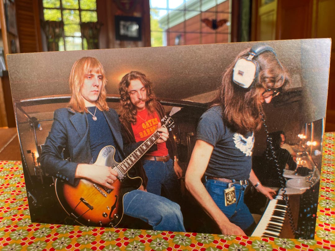 Classic Image of the Band Rush Hand Made on Pine Wood Showing Geddy Lee ...