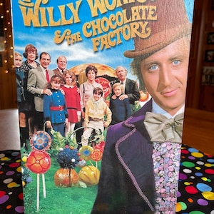 Colorful Willy Wonka and the Chocolate Factory Movie Poster Handmade on ...