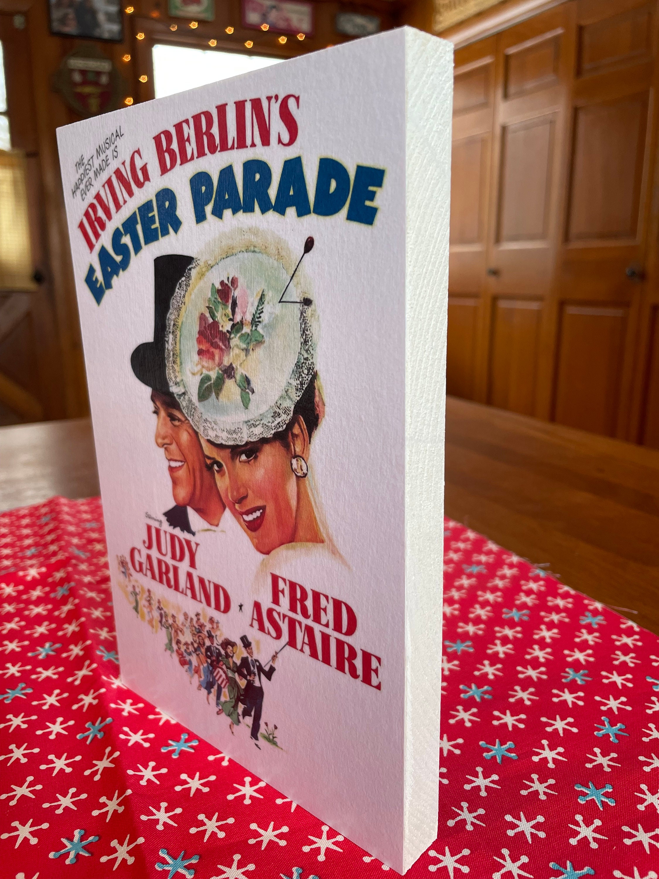 Classic Easter Parade Movie Poster Handmade on Pine Wood With - Etsy