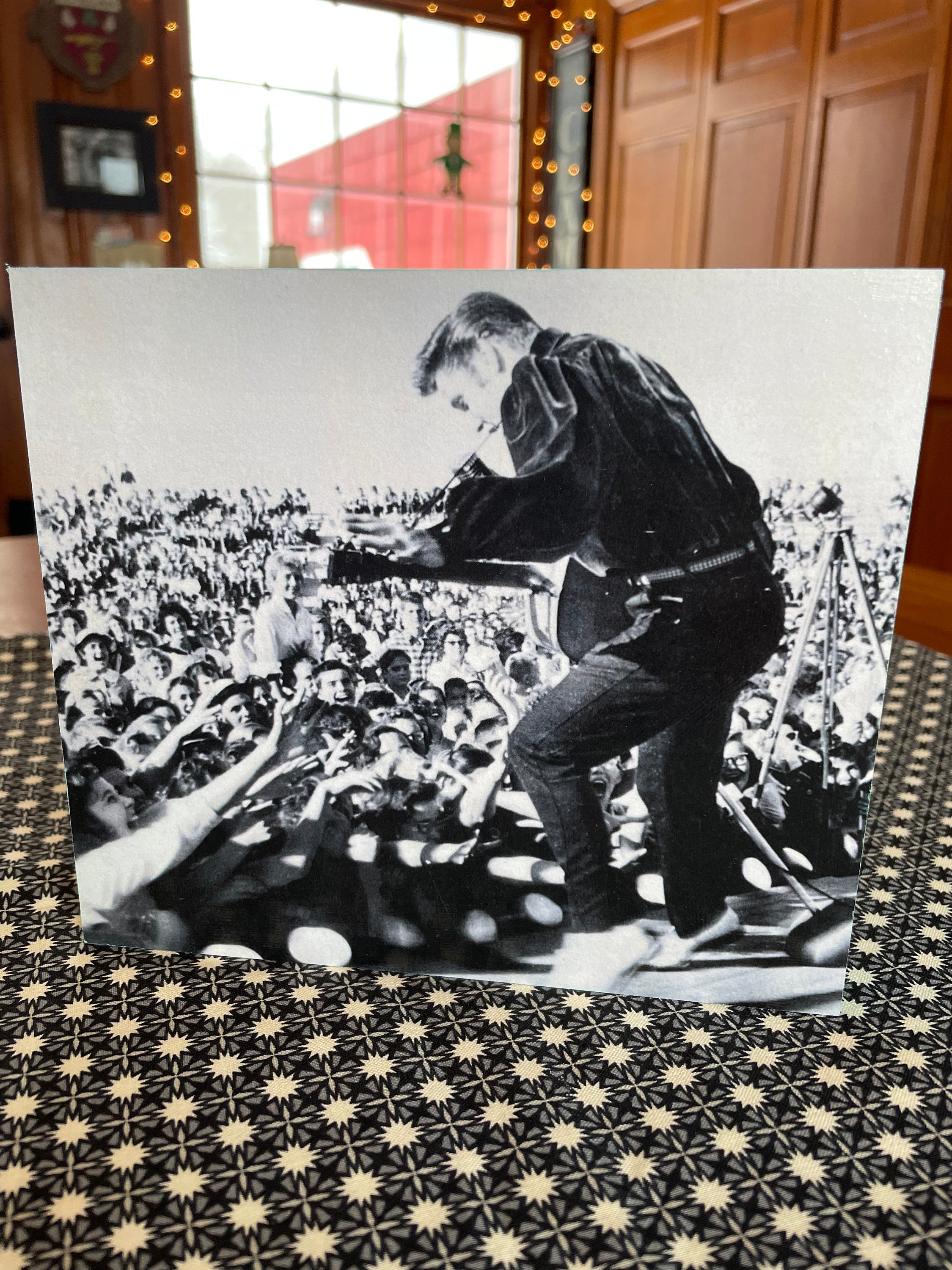 Iconic Image of Elvis Presley on Stage Inches From the Crowd - Etsy