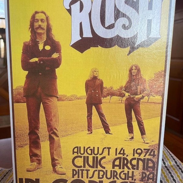 Rush Band Poster - Etsy