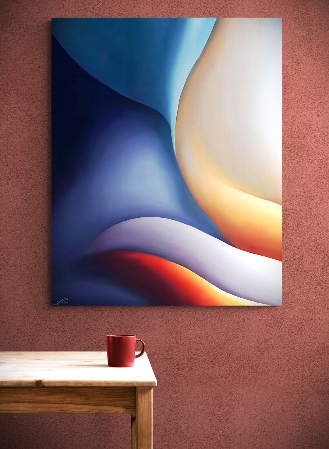 Beautiful Abstract Digital Art Print Painting JPEG Abstract Wall Decor ...
