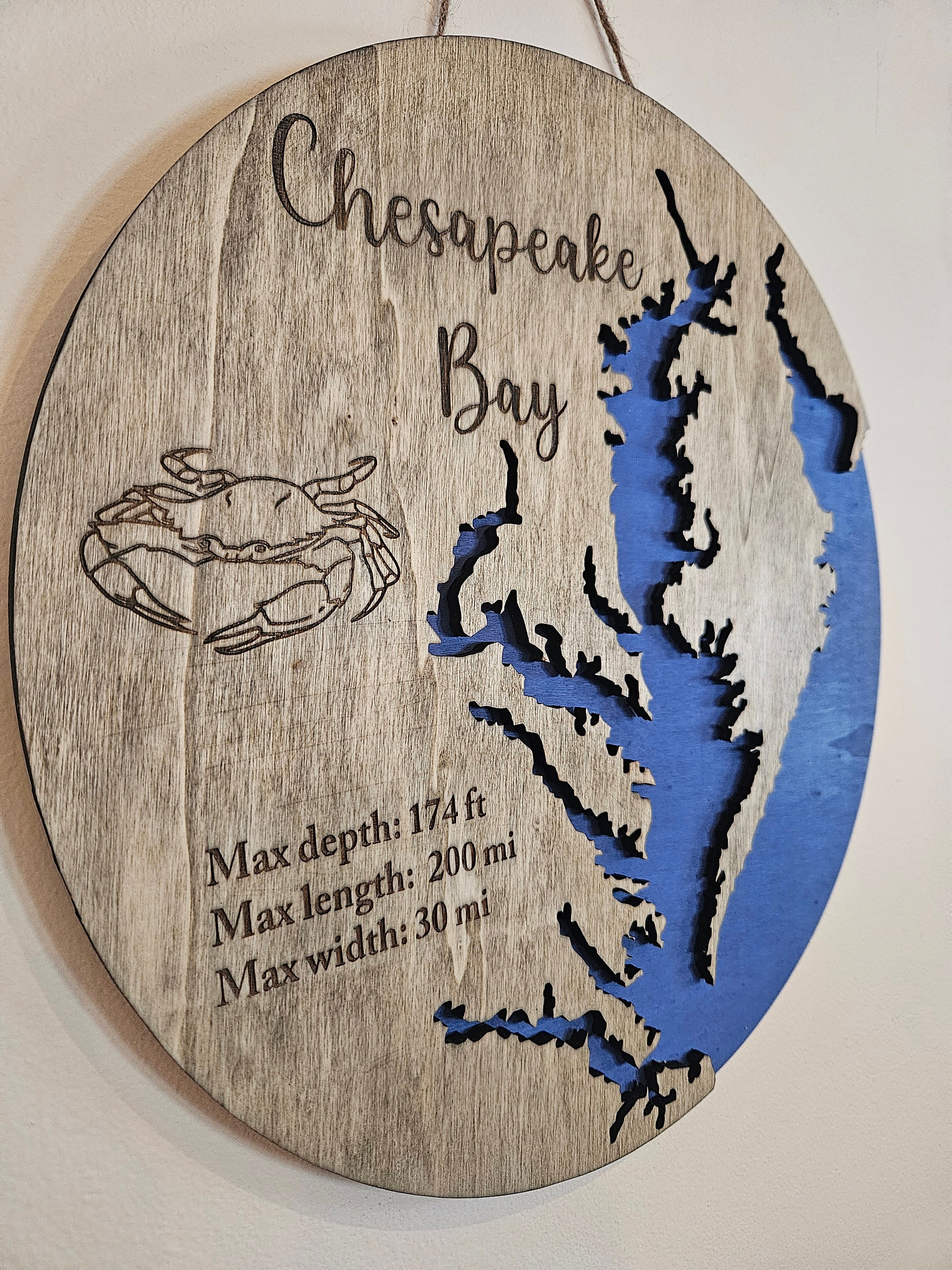 Chesapeake Bay Layered Round Sign - Etsy